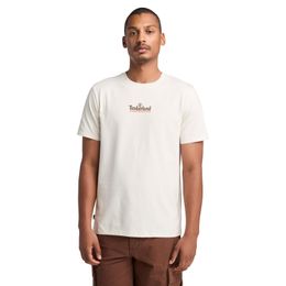 T-Shirt Timberland "Washed Back On the Road Graphic Te", Herren, Gr. M, vintage wei&szlig;, Obermaterial: 100% Baumwolle, Shirts T-Shirt, sportlicher Stil, f&uuml;r sportliche Aktivit&auml;ten und Outdoor-Abenteuer
