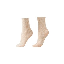 CALZEDONIA Socken Damen Gr&ouml;&szlig;e 36/41 hellbeige