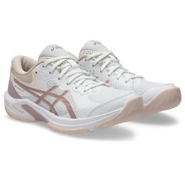 Hallenschuh asics "BEYOND FF", Damen, Gr. 41,5, wei&szlig;, morganite, Textil, Schuhe Hallenschuh