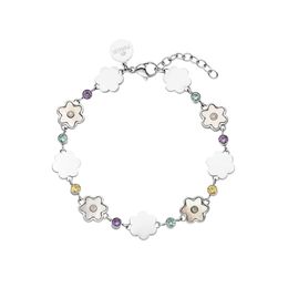 PURELEI Armband 'Flowering' Damen Gr&ouml;&szlig;e One Size blau / lila / silber / wei&szlig;