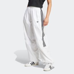 Sporthose adidas originals "ADICOLOR TEAMGEIST OVERSIZED", Damen, Gr. XL, N-Gr, wei&szlig; (wei&szlig;, normal, gr.), Obermaterial: 100% Polyamid, Hosen Sporthose
