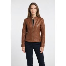 Mauritius Damen Lederjacke "MWKawira"cognac, Gr. M, unifarben, Obermaterial: 100% Schafsleder. Futter: 100% Polyester. &Auml;rmelfutter: 100% Polyester,