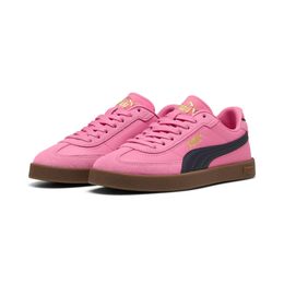 Sneaker Puma "CLUB II ERA JR", Damen, Gr. 35,5, blau (posie pink, new navy), Leder, unifarben, Schuhe Sneaker, mit Wildleder-Overlays, mit SOFTFOAM+ Einlegesohle