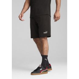Trainingsshorts Puma "ESS 2 COLOR NO. 1 LOGO SHORTS 10" TR", Herren, Gr. L, N-Gr, schwarz (Puma schwarz), Sweatware, Obermaterial: 68% Baumwolle, 32% Polyester, bedruckt, regular fit ca. Mitte Knie, Hosen, mit Eingrifftaschen, elastischer Bund mit Kordelzug, Regular Fit