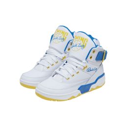 Ewing Damen Trainingsschuh "Ewing Ewing 33HI UCLA", Gr. 10,5wei&szlig;, directoire blau, cyber gelb, Leder, Schuhe