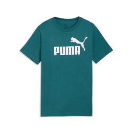 Puma Jungen T-Shirt "ESS NO. 1 LOGO TEE B"emerald ice, Gr. 164, bedruckt, Jersey, Obermaterial: 100% Baumwolle, Shirts, Regular Fit, Kurzarm, f&uuml;r