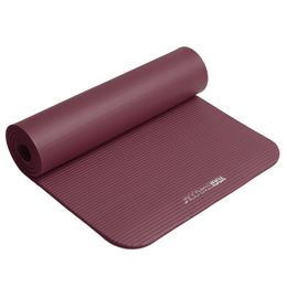 YOGISTAR.COM Fitnessmatte Gym 10mm Damen Gr&ouml;&szlig;e 7 bordeaux