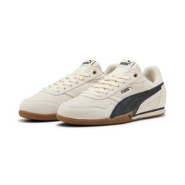 Sneaker Puma "BELLA DONNA SD", Damen, Gr. 36, schwarz (alpine snow, Puma schwarz), Leder, unifarben, Schuhe Sneaker, mit Leder-Obermaterial, mit leicht profilierter Gummilaufsohle