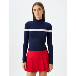 KOTON Pullover Damen Gr&ouml;&szlig;e M navy / wei&szlig;