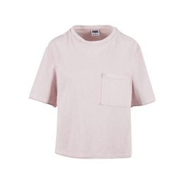 Urban Classics Damen T-Shirt "Urban Classics Ladies Washed Jersey Boxy Shirt"blushedrose, Gr. S, unifarben, 83% Baumwolle, 17% Polyester, Shirts