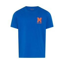 Mustang T-Shirt Herren Gr&ouml;&szlig;e L blau / dunkelorange