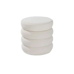 Polsterhocker Viconovo creme Ma&szlig;e (cm): H: 43 &Oslash;: 43 Sessel & Hocker > Hocker > Polsterhocker &raquo; Sofa DE