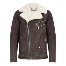 Philipp Plein Winter Jacket male Brown size S