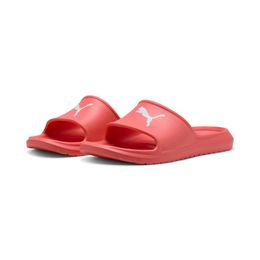 Badesandale Puma "DIVECAT V2 LITE CAT", Herren, Gr. 37, peach frost, Puma wei&szlig;, Synthetik, unifarben, Schuhe, wasserfestes Material, federleichtes, formgepresstes Material