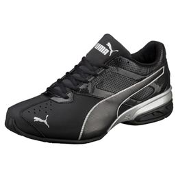 Puma Herren Sneaker "TAZON 6 FM", Gr. 44Puma schwarz, Puma silber, Synthetik, Schuhe, mit Schn&uuml;rung, mit SOFTFOAM+ D&auml;mpfung, herausnehmbare Innensohle