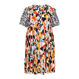 Joella Kleid Damen Gr&ouml;&szlig;e 46 orange / ros&eacute; / schwarz / wei&szlig; Winterkleid