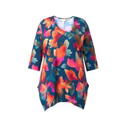 Ulla Popken Shirt Damen Gr&ouml;&szlig;e XL/XXL marine / hellblau / orange / pink