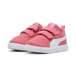 Puma Damen Sneaker "COURTFLEX V3 MESH INF", Gr. 26wild pink, Puma wei&szlig;, Textil, unifarben, Schuhe, mit Klettverschluss, federleicht, mit flexibler