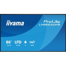 iiyama LH8664UHS-B3AG Digital Signage Display 2,17 m (85,6 Zoll)