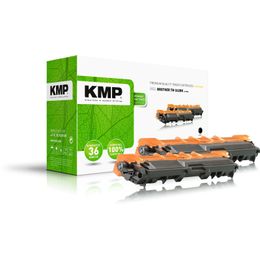 KMP Toner 1248,0021 schwarz kompatibel zu brother 2x TN-242BK, 2er-Set