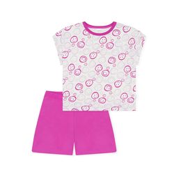 Schiesser Shorty ' Kids Nightwear ' M&auml;dchen Gr&ouml;&szlig;e 140 pink / offwhite