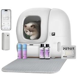 PETKIT Pura Max 2 Selbstreinigende Katzentoilette, 76 l Katzentoilette, selbstreinigend, xSecure, Geruchsbeseitigung, App-Steuerung, gro&szlig;es Fassungsverm&ouml;gen, f&uuml;r mehrere Katzen