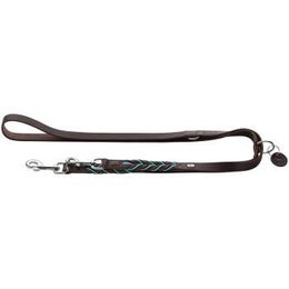 Hunter Verstellbare F&uuml;hrleine Solid Education Cord braun L-XL