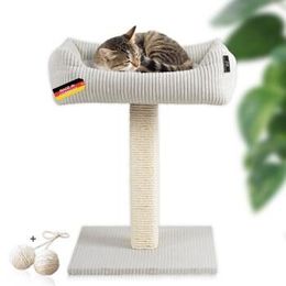 Rohrschneider &reg; Katzenbaum Wolly mit kuscheligem Katzenbett, waschbarer Kissenbezug
