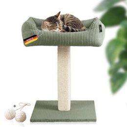 Rohrschneider &reg; Katzenbaum Wolly mit kuscheligem Katzenbett, waschbarer Kissenbezug
