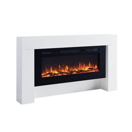 BALDERIA Elektrokamin Zeus - Standkamin m it Heizung 2000 W, weiss