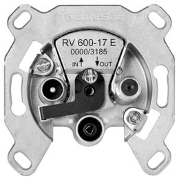 Technisat TECHNIPRO RV 600-17E Sat-Durchgangsdose, Antennensteckdose silber
