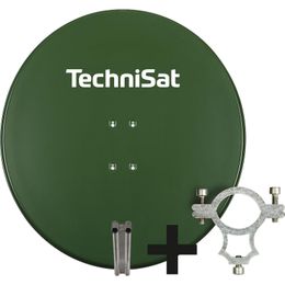 Technisat SATMAN 850 PLUS 85cm Sat-Antenne mit 40mm LNB-Halteschelle rot tannengr&uuml;n