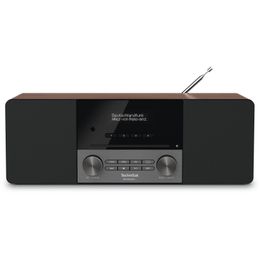 Technisat DIGITRADIO 3 DAB+/UKW/CD-Stereoradio, Bluetooth & MP3 nussbaum