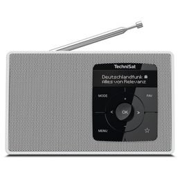 Technisat DIGITRADIO 2 Portables DAB+/UKW-Radio, Bluetooth wei&szlig;