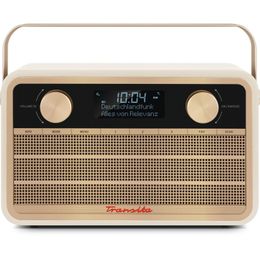 Technisat Transita 120 tragbares DAB+ Radio mit Akku und Wecker beige