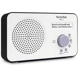 Technisat VIOLA 2 tragbares 1 Watt DAB+ Radio mit LC-Display wei&szlig;/schwarz