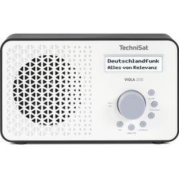 Technisat VIOLA 200 tragbares DAB+ Radio (UKW, Kopfh&ouml;reranschluss, 1 Watt) wei&szlig;