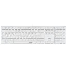 Speed-Link SPEEDLINK RIVA Slim Metal Scissor Keyboard, white - DE Layout