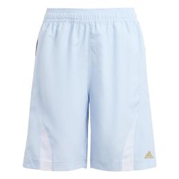 adidas originals Shorts 'Teamgeist' Jungen Gr&ouml;&szlig;e 176 hellblau / gold / wei&szlig;