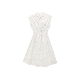 KOTON Kleid M&auml;dchen Gr&ouml;&szlig;e 146/152 braun / wei&szlig;