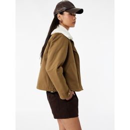KOTON &Uuml;bergangsjacke Damen Gr&ouml;&szlig;e M khaki / wei&szlig;