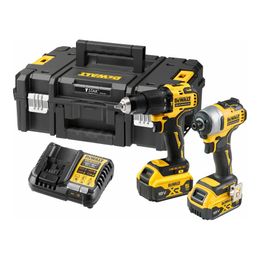 Dewalt Akku Komboset 2-tlg. DCD709 + DCF809 mit Akkus 18V 5Ah (DCK2062P2T-QW)
