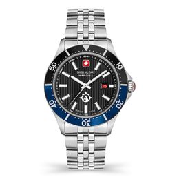 SWISS MILITARY HANOWA Uhr 'Flagship X' Herren Gr&ouml;&szlig;e One Size blau / rot / schwarz / silber