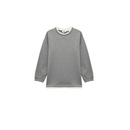 KOTON Sweatshirt Jungen Gr&ouml;&szlig;e 122/128 grau / wei&szlig;