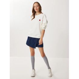 Hiccup Sweatshirt Damen Gr&ouml;&szlig;e L rot / wei&szlig;