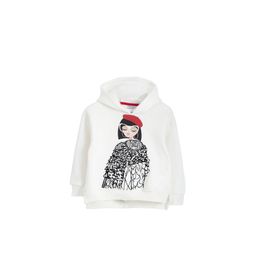 Solang Sweatshirt Oversize-Hoodie Frontprint M&auml;dchen Gr&ouml;&szlig;e 122 offwhite