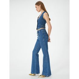 KOTON Jeans Damen Gr&ouml;&szlig;e 27 blue denim