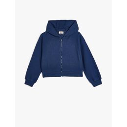 KOTON Sweatjacke M&auml;dchen Gr&ouml;&szlig;e 146/152 navy