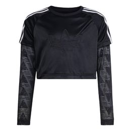 adidas originals Shirt M&auml;dchen Gr&ouml;&szlig;e 128 grau / schwarz / wei&szlig;