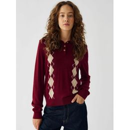 Noella Polo shirt ' N-Maxine Knit ' Damen Gr&ouml;&szlig;e XXL bordeaux